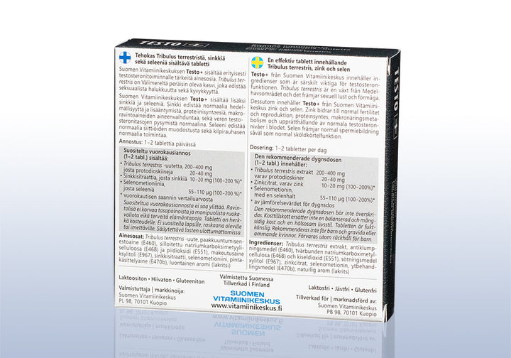 Testo+ - Testeroni lisäravinne – Suomen Vitamiinikeskus Oy