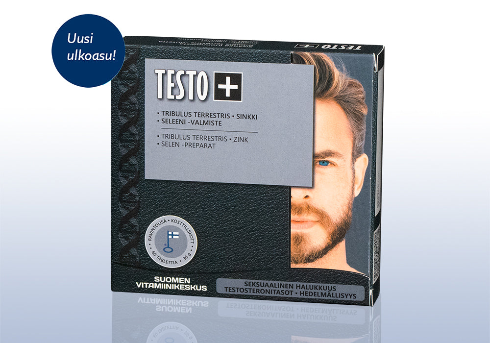 Testo+ - Testeroni lisäravinne – Suomen Vitamiinikeskus Oy